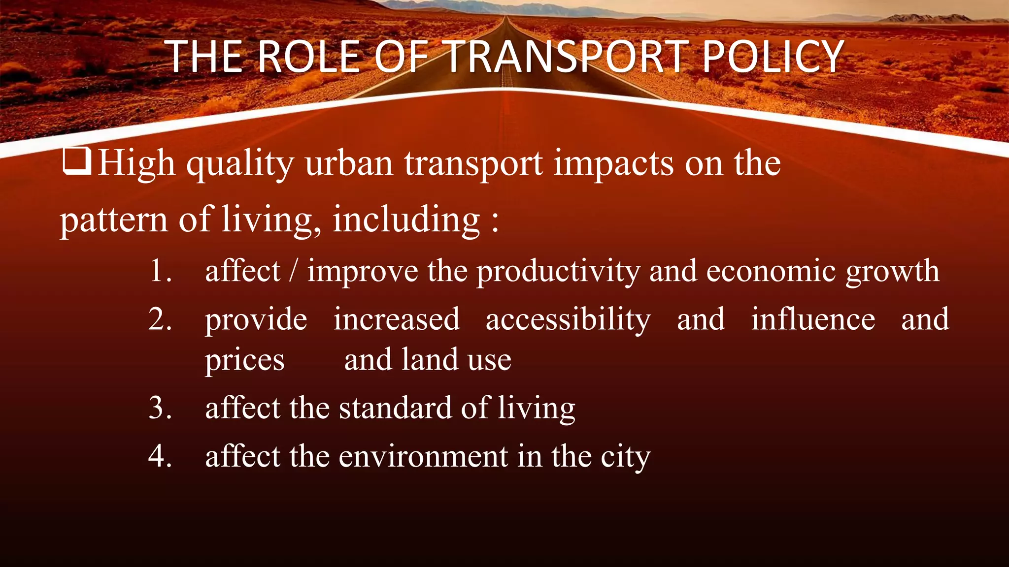 Phases and principles of transportation planning | PDF