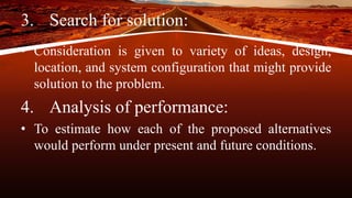 Phases and principles of transportation planning | PDF