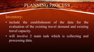 Phases and principles of transportation planning | PDF