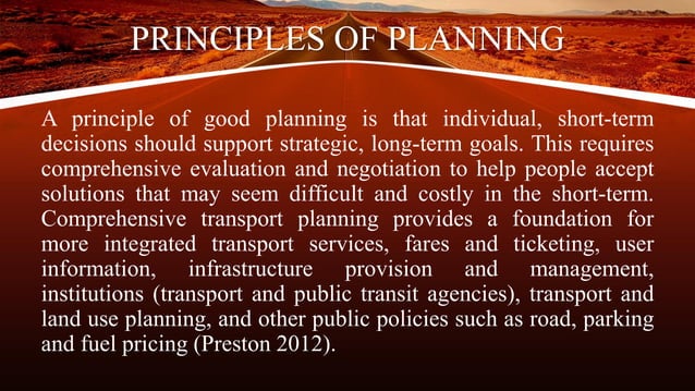 Phases and principles of transportation planning | PDF | Logistics and Transportation Industry ...