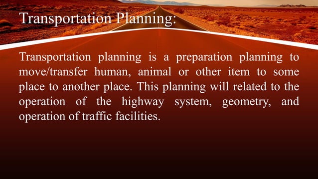 Phases and principles of transportation planning | PDF | Logistics and Transportation Industry ...