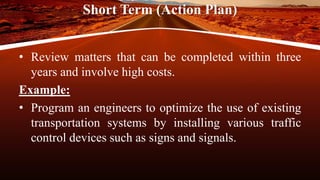Phases and principles of transportation planning | PDF