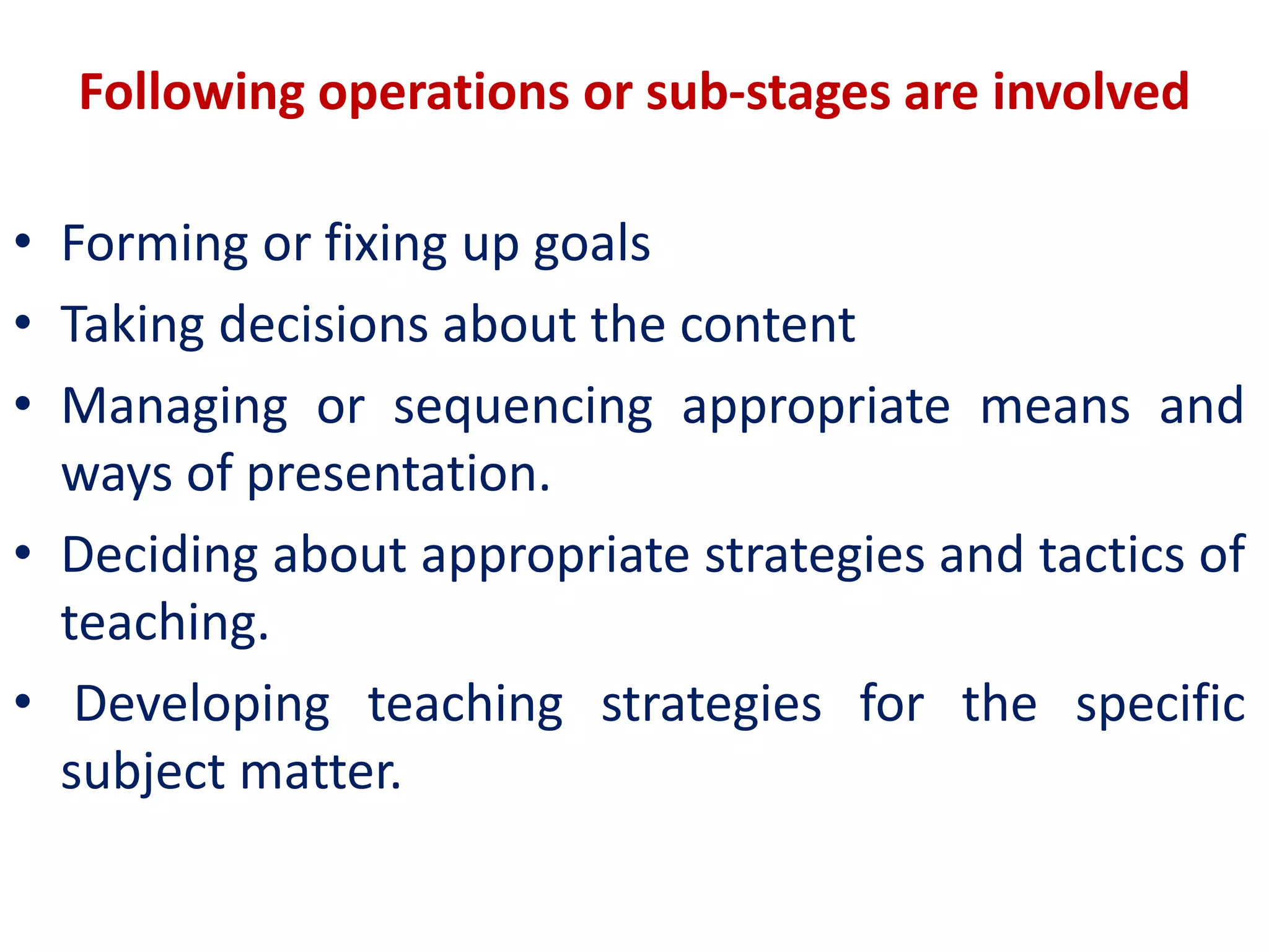 Phases and stages of teaching | PPTX