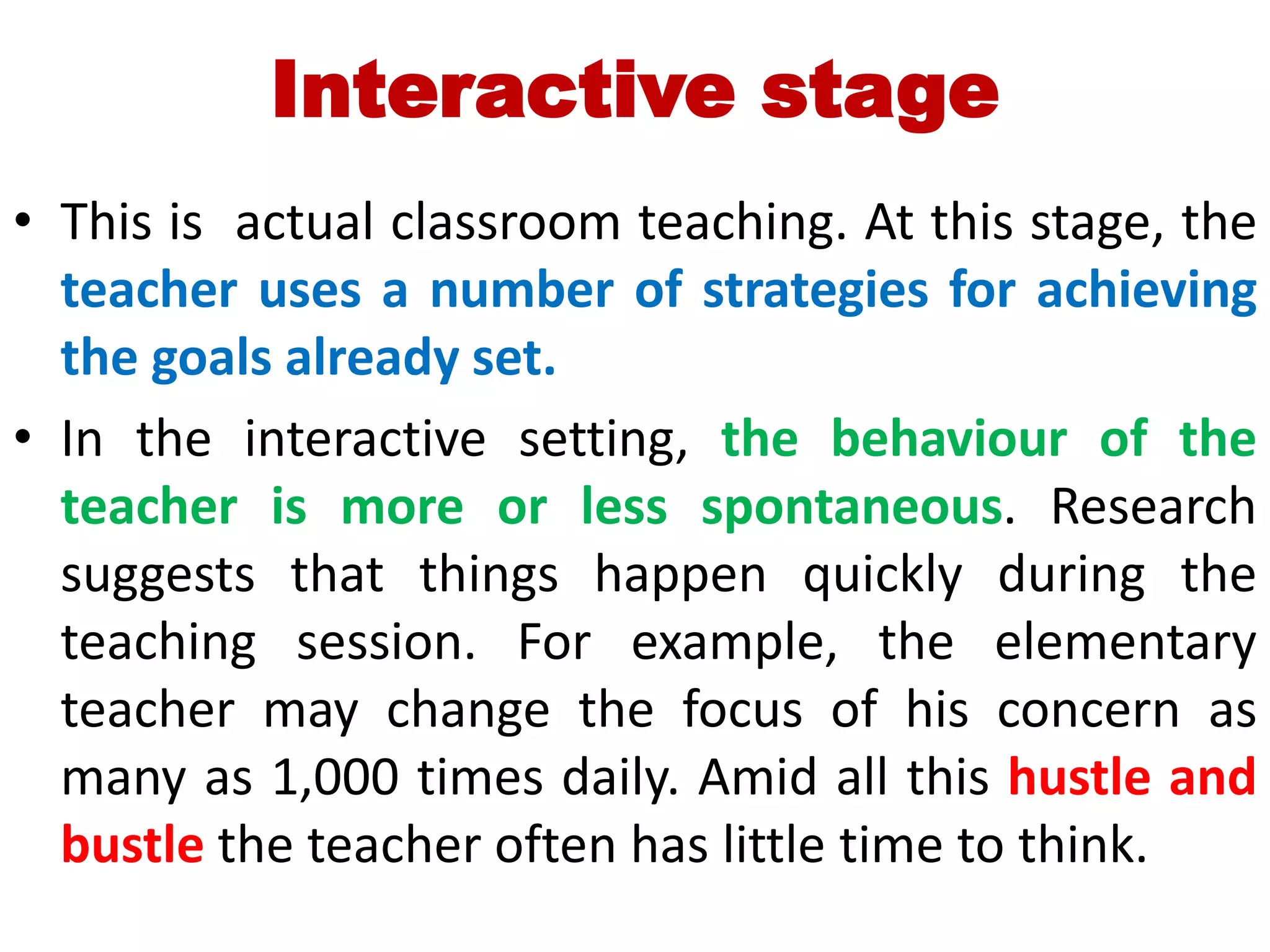 Phases and stages of teaching | PPTX