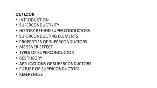 superconductors | PPTX | Chemistry | Science