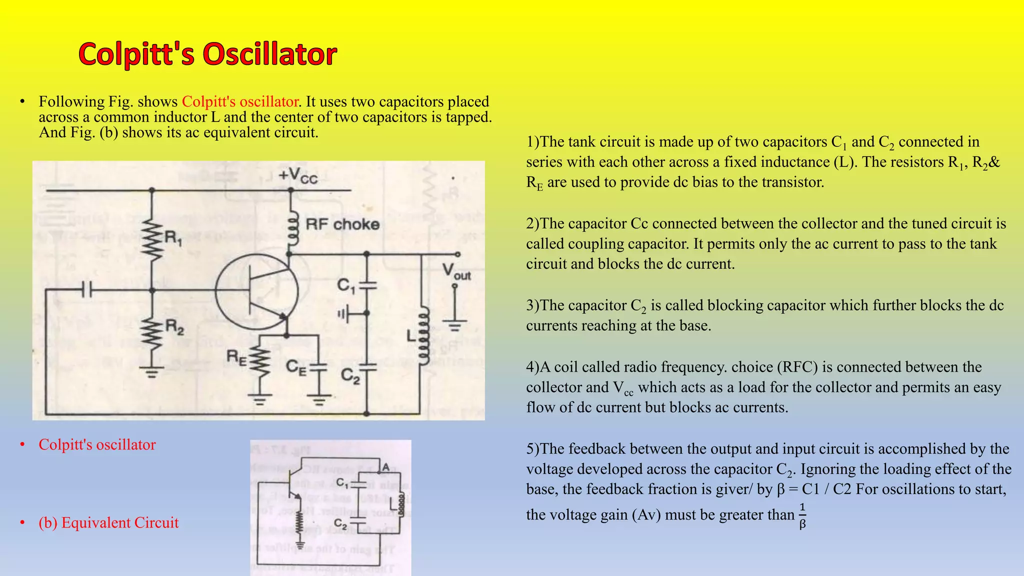 Phase Shift, Collpitt's and Crystal oscillators.pptx