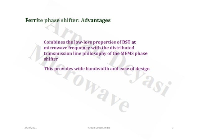 Microwave Phase shifter | PDF | Technology & Computing