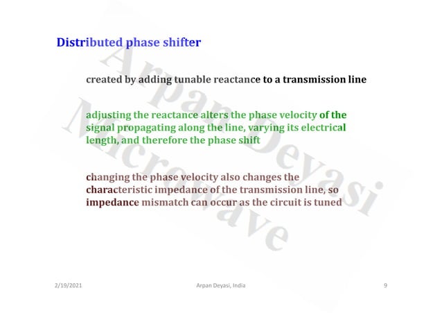 Microwave Phase shifter | PDF | Technology & Computing