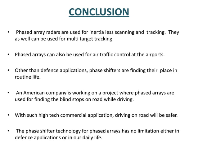 Phase shifter presentation | PPTX | Technology & Computing