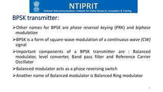 Phase Shift Keying & π/4 -Quadrature Phase Shift Keying | PPTX