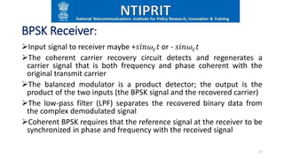 Phase Shift Keying & π/4 -Quadrature Phase Shift Keying | PPTX