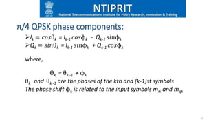 Phase Shift Keying & π/4 -Quadrature Phase Shift Keying | PPTX