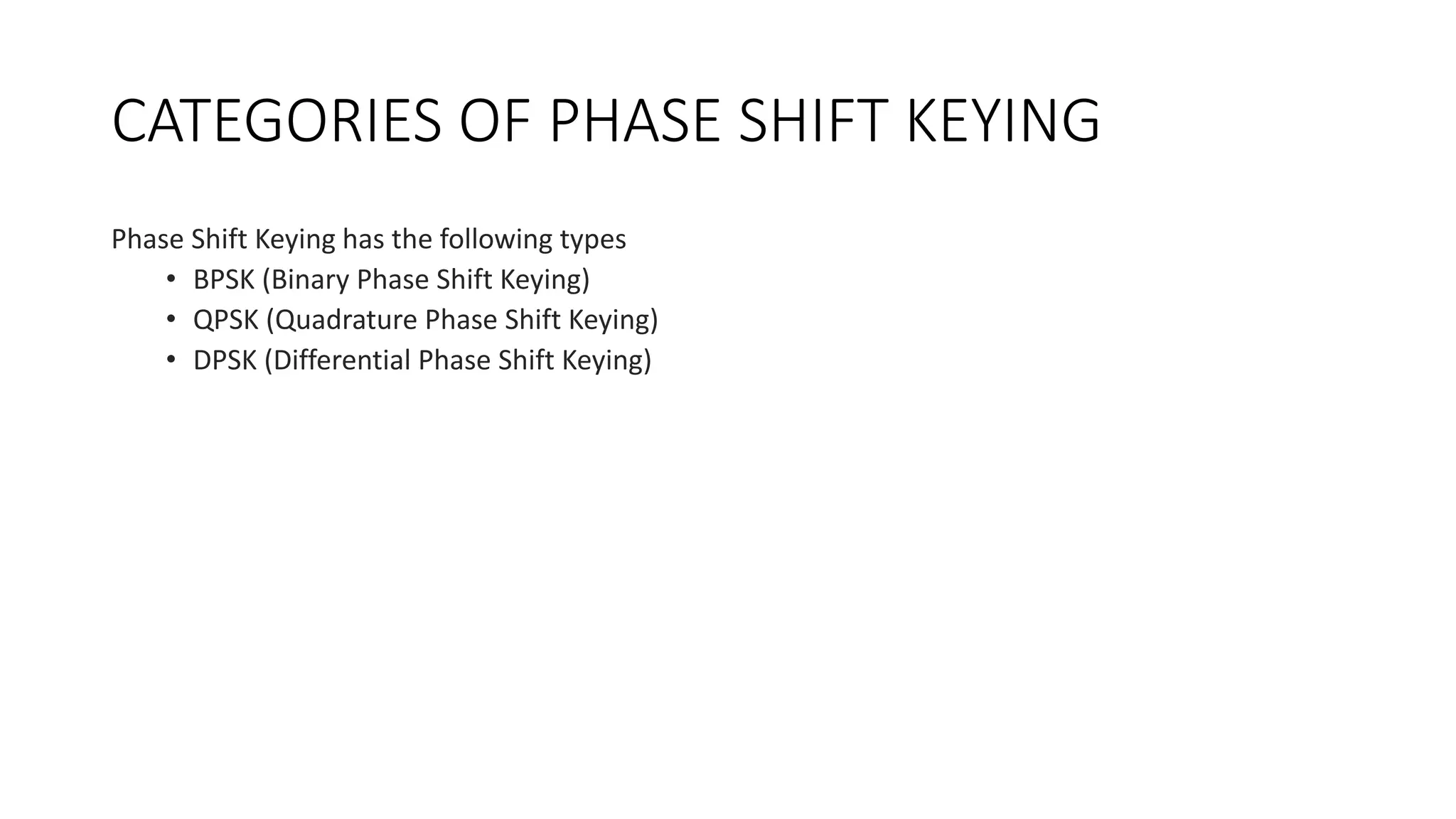 Phase shift keying | PPTX