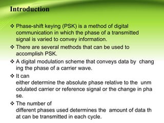 Phase shift keying(PSK) | PPSX