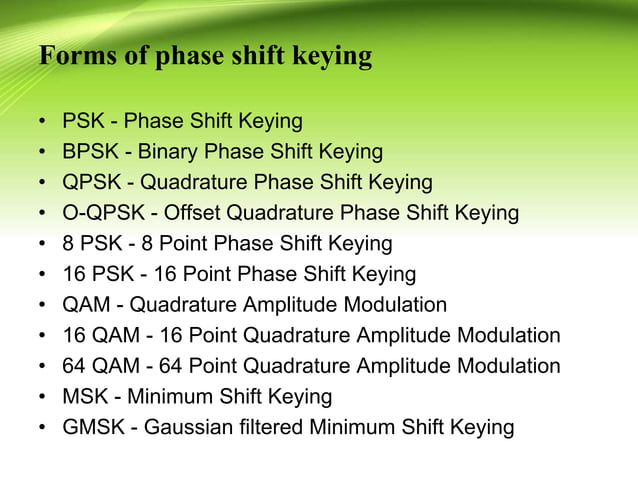 Phase shift keying(PSK) | PPSX | Digital Audio | Computer Software and ...