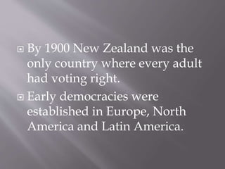 Phases in the expansion of democracy | PPT