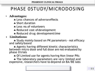 Phases of clinical trials 1,2,3 &4 | PPTX