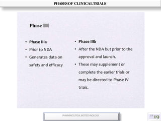 Phases of clinical trials 1,2,3 &4 | PPTX