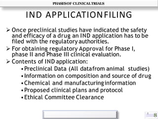 Phases of clinical trials 1,2,3 &4 | PPTX