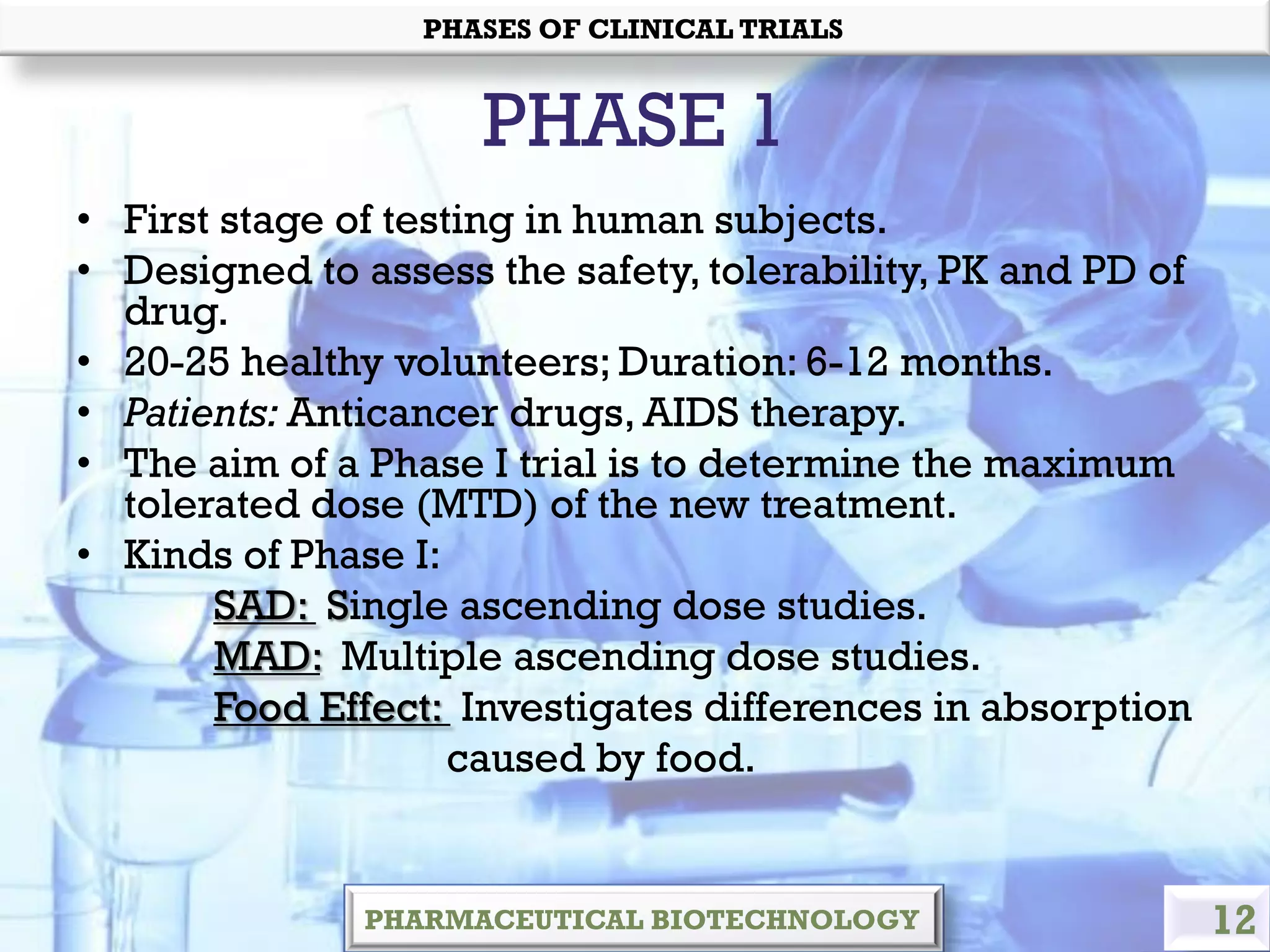 Phases of clinical trials | PDF