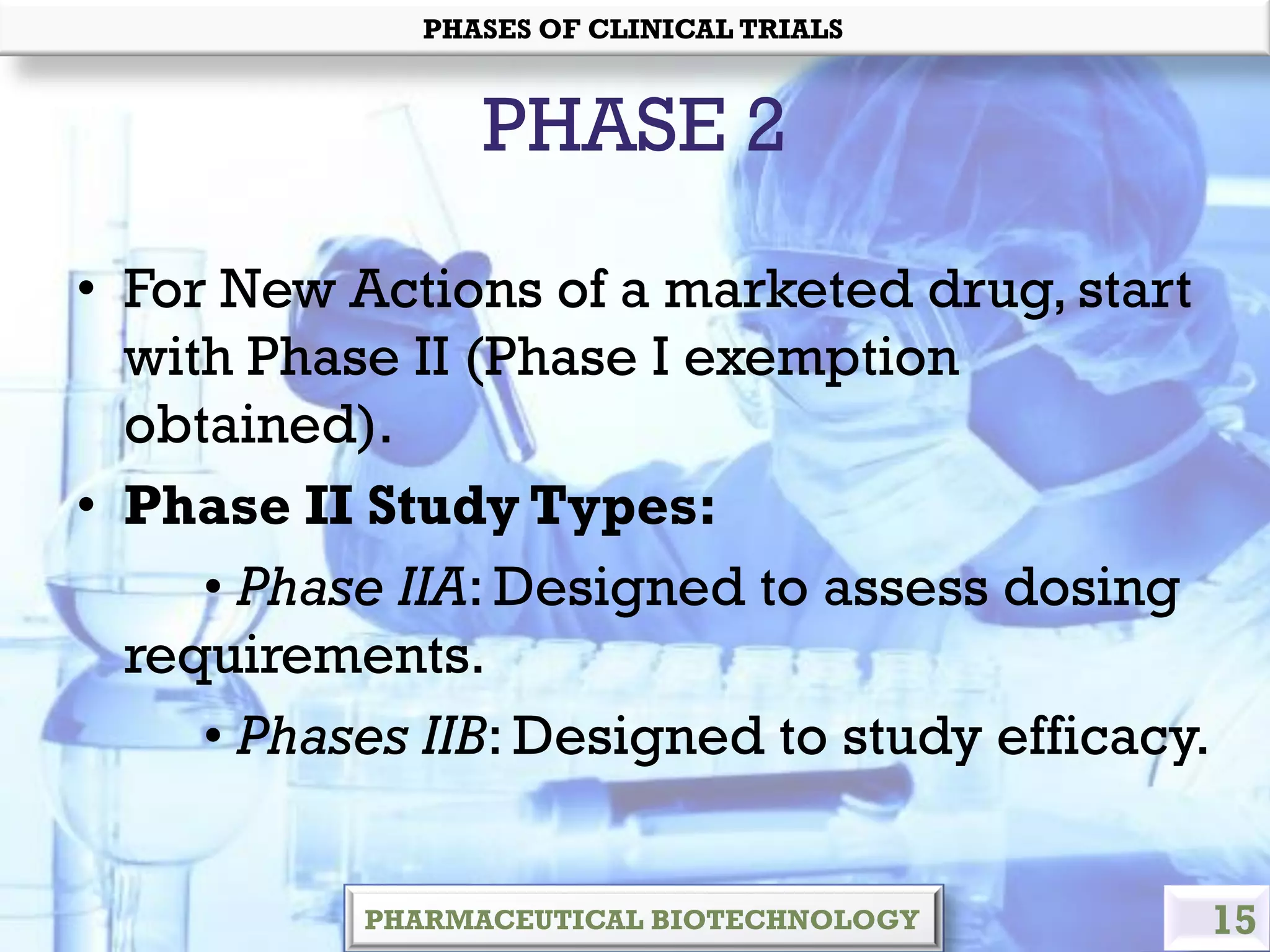Phases of clinical trials | PDF