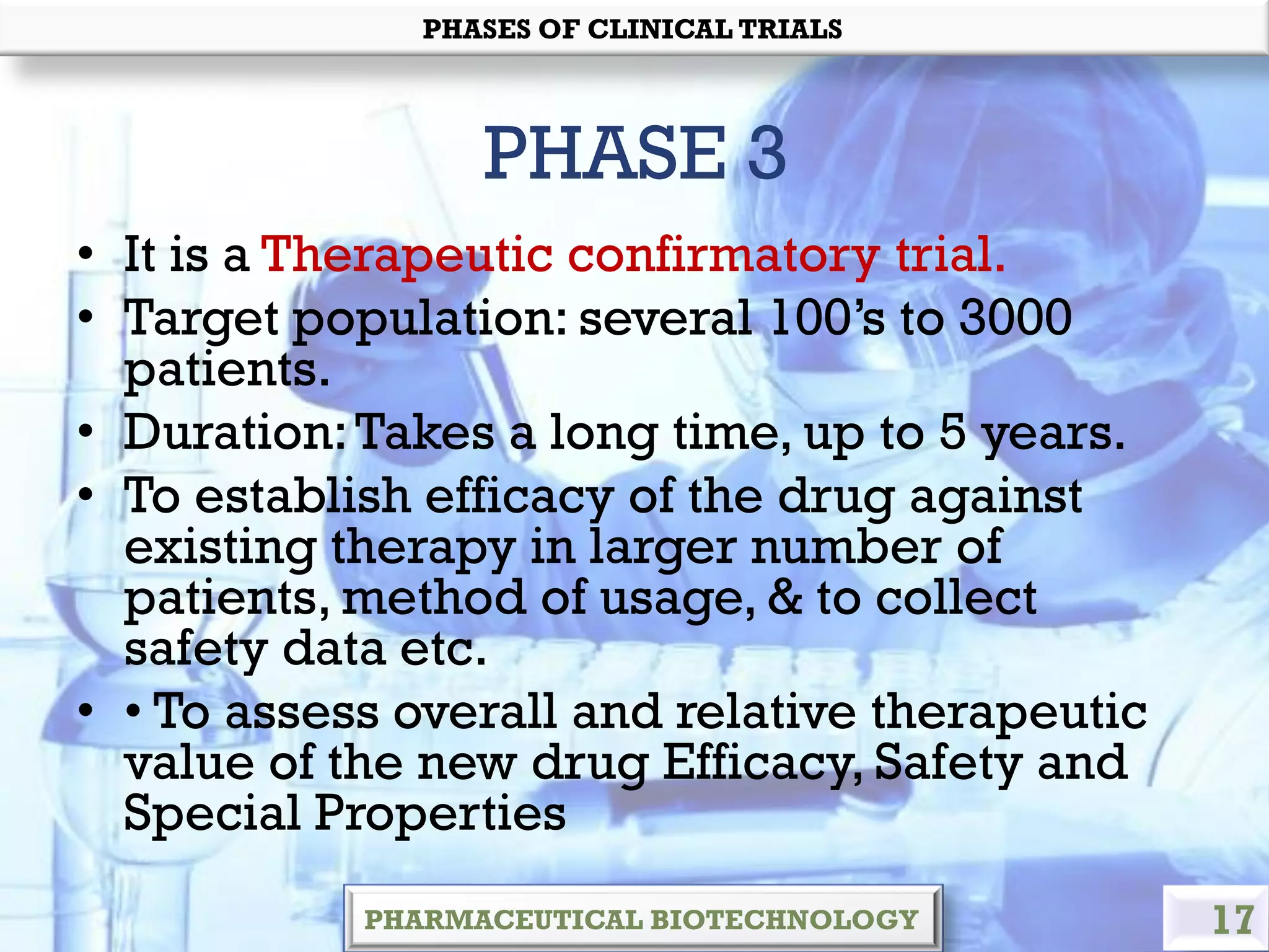 Phases of clinical trials | PDF