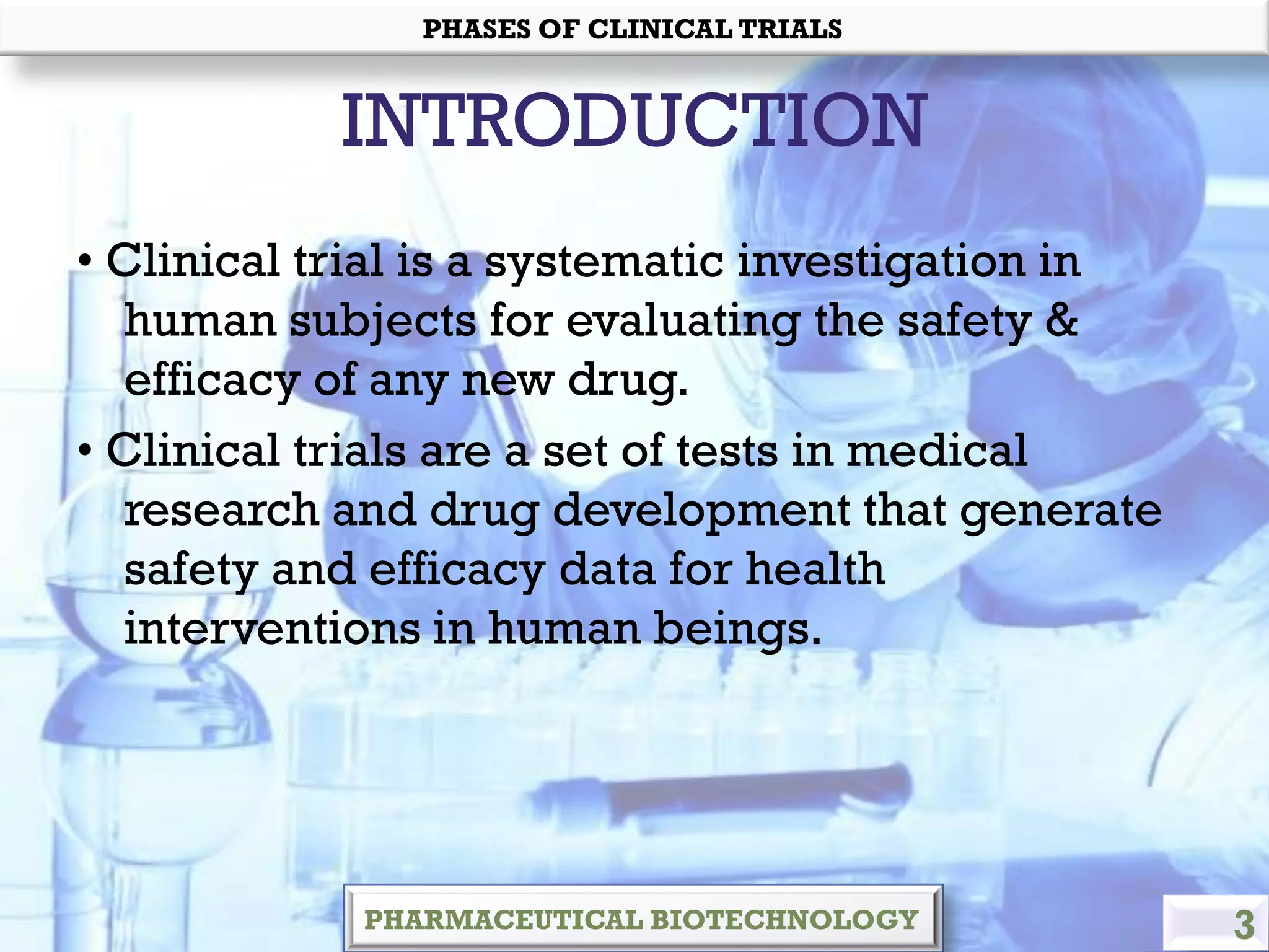 Phases of clinical trials | PDF