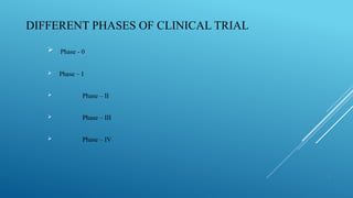 Phases of clinical trials.pptx Drug discovery | PPTX