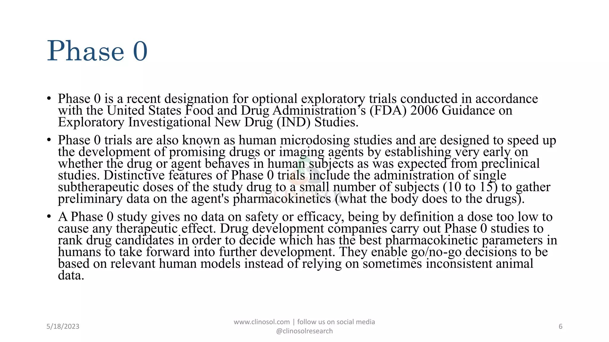 Phases of Clinical Trials | PPTX