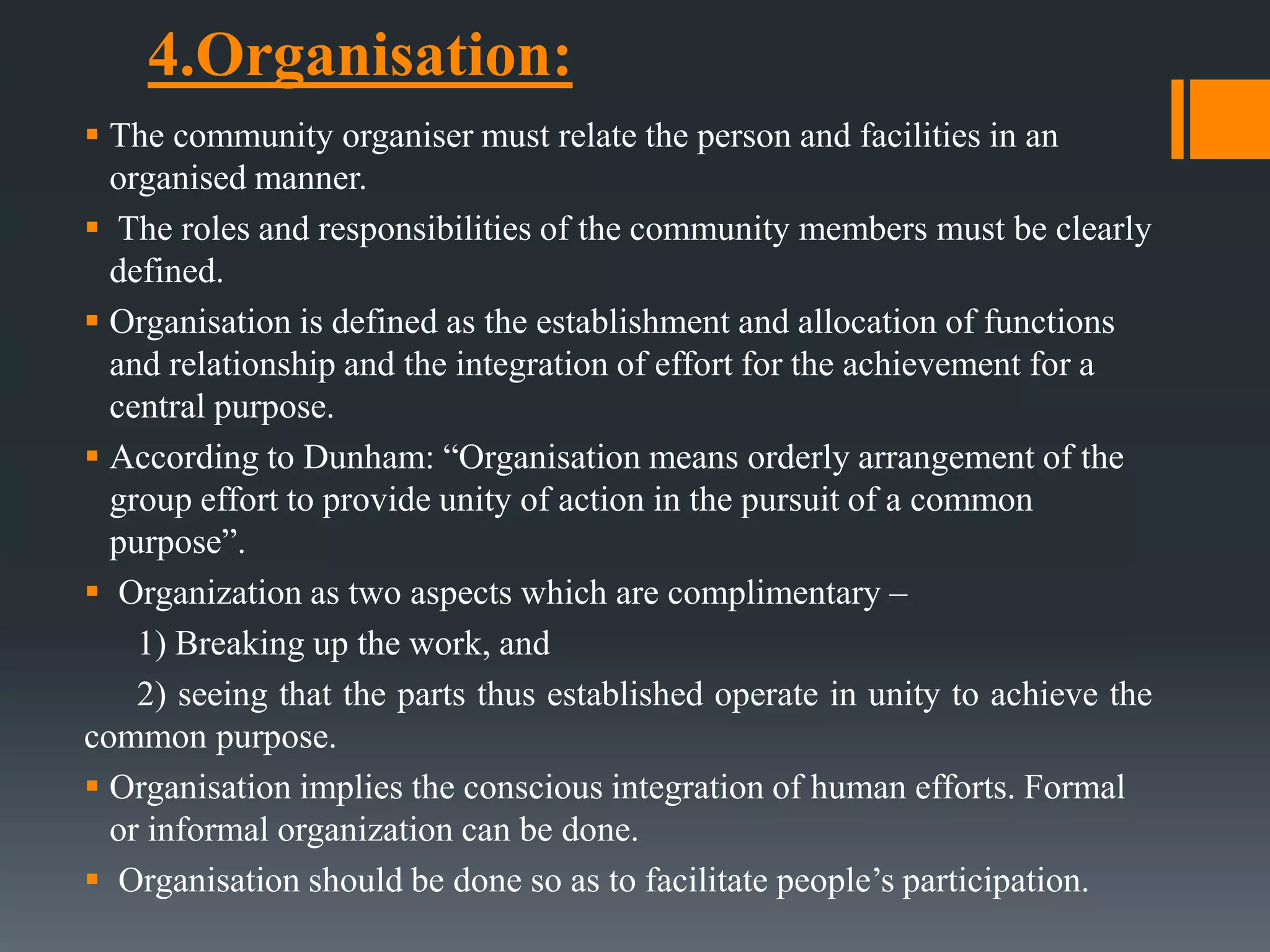 Phases of community organisation | PPTX