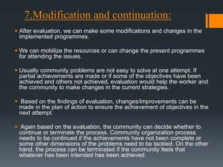 Phases of community organisation | PPTX