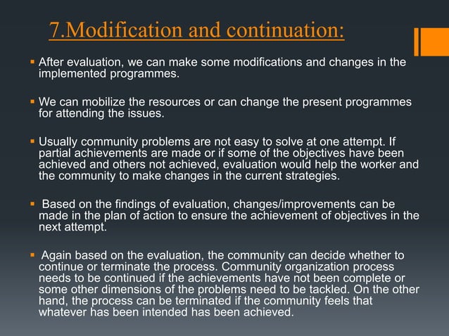 Phases of community organisation | PPTX