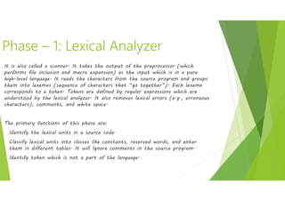 Phases of Compiler.pdf | Programming Languages | Computing