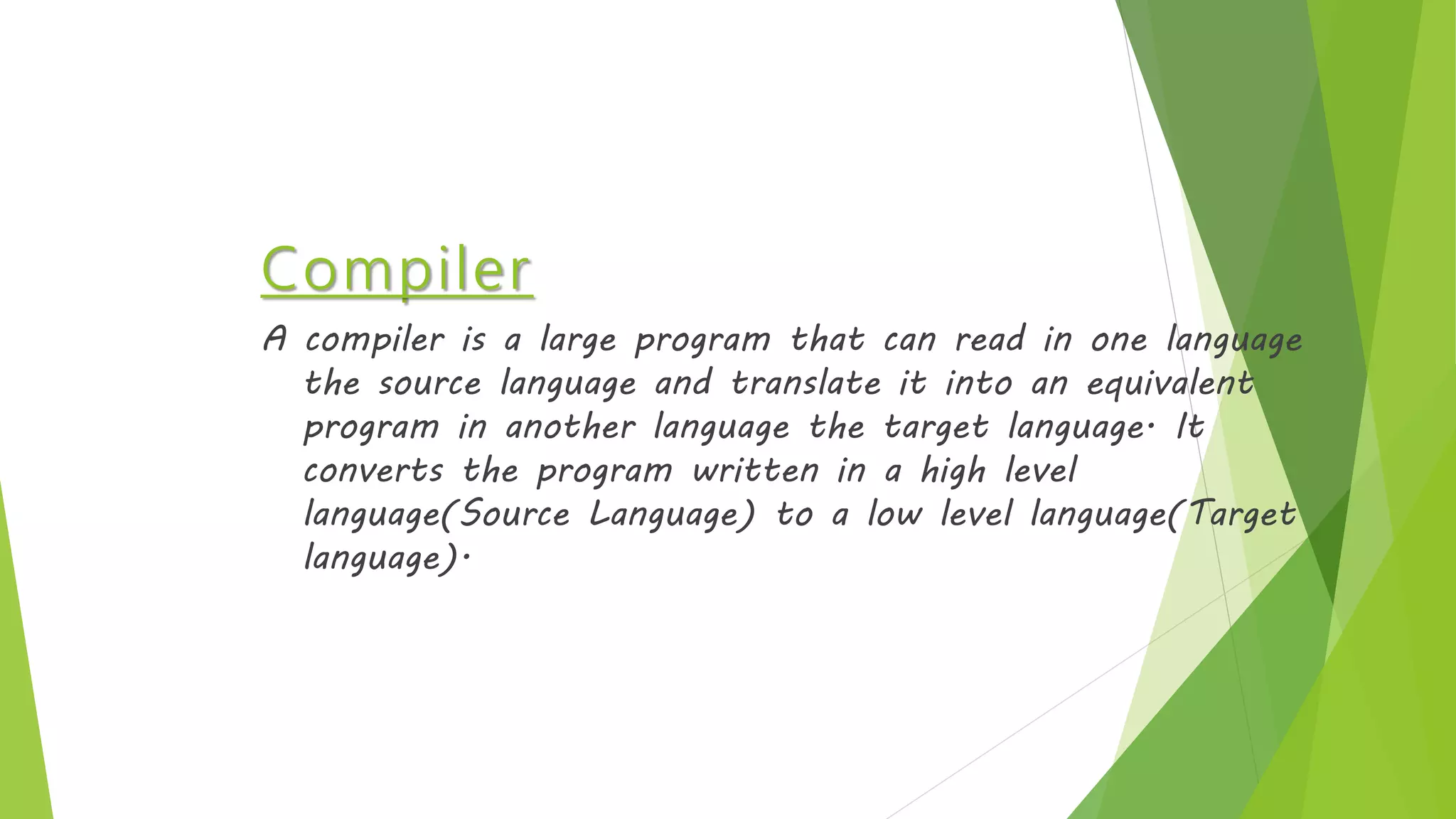 Phases of Compiler.pptx | Programming Languages | Computing