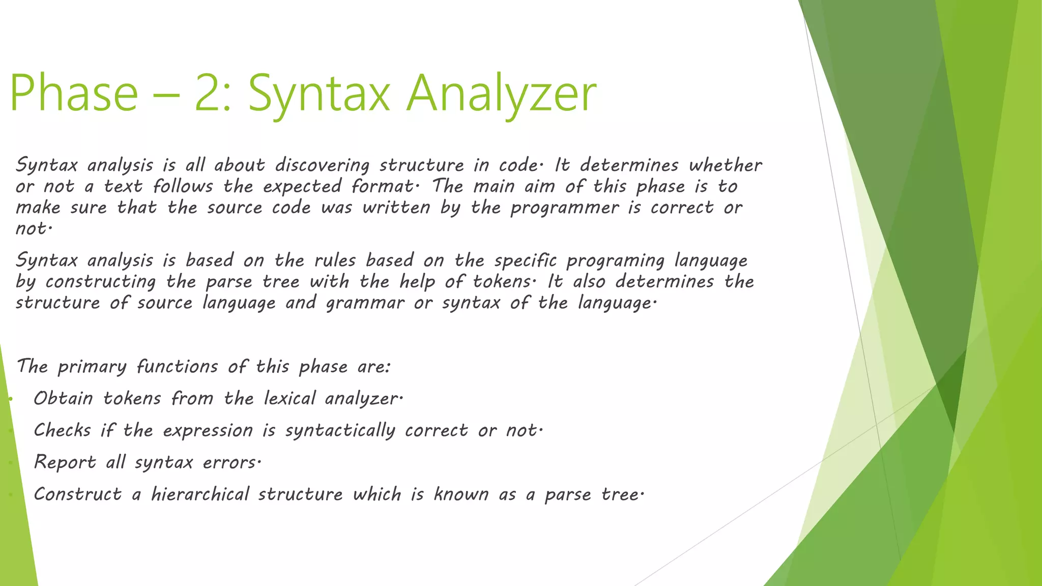 Phases of Compiler.pptx | Programming Languages | Computing