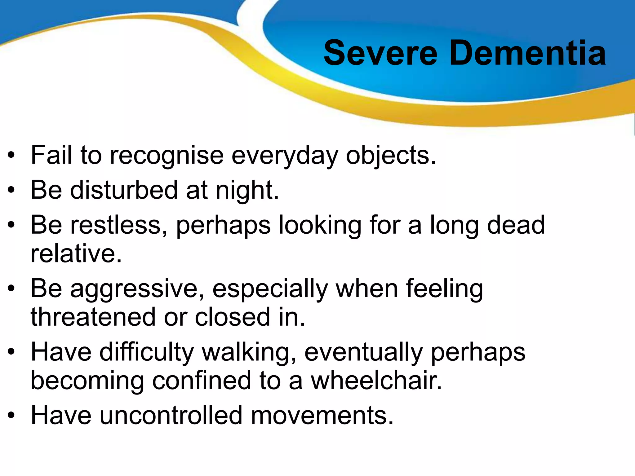 Phases of Dementia | PPTX