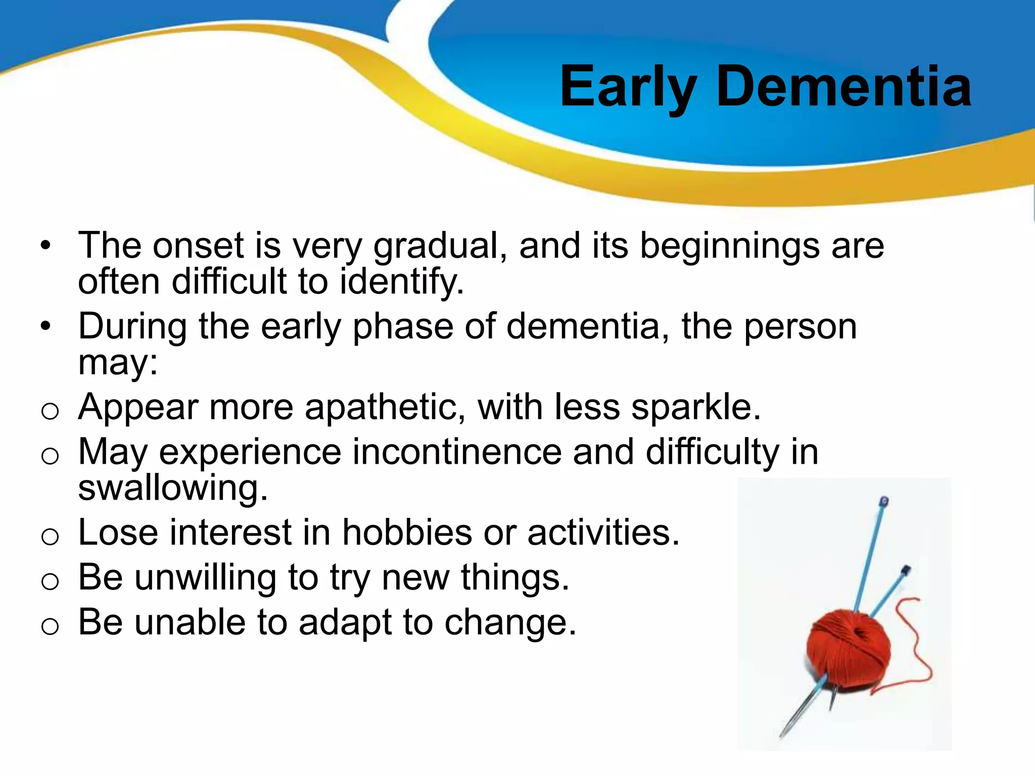 Phases of Dementia | PPTX