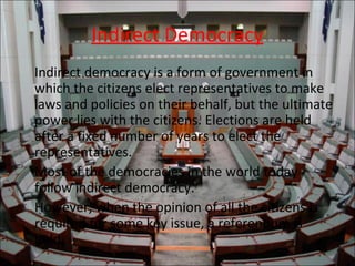 Phases of democracy | PPT | Civic affairs | Politics