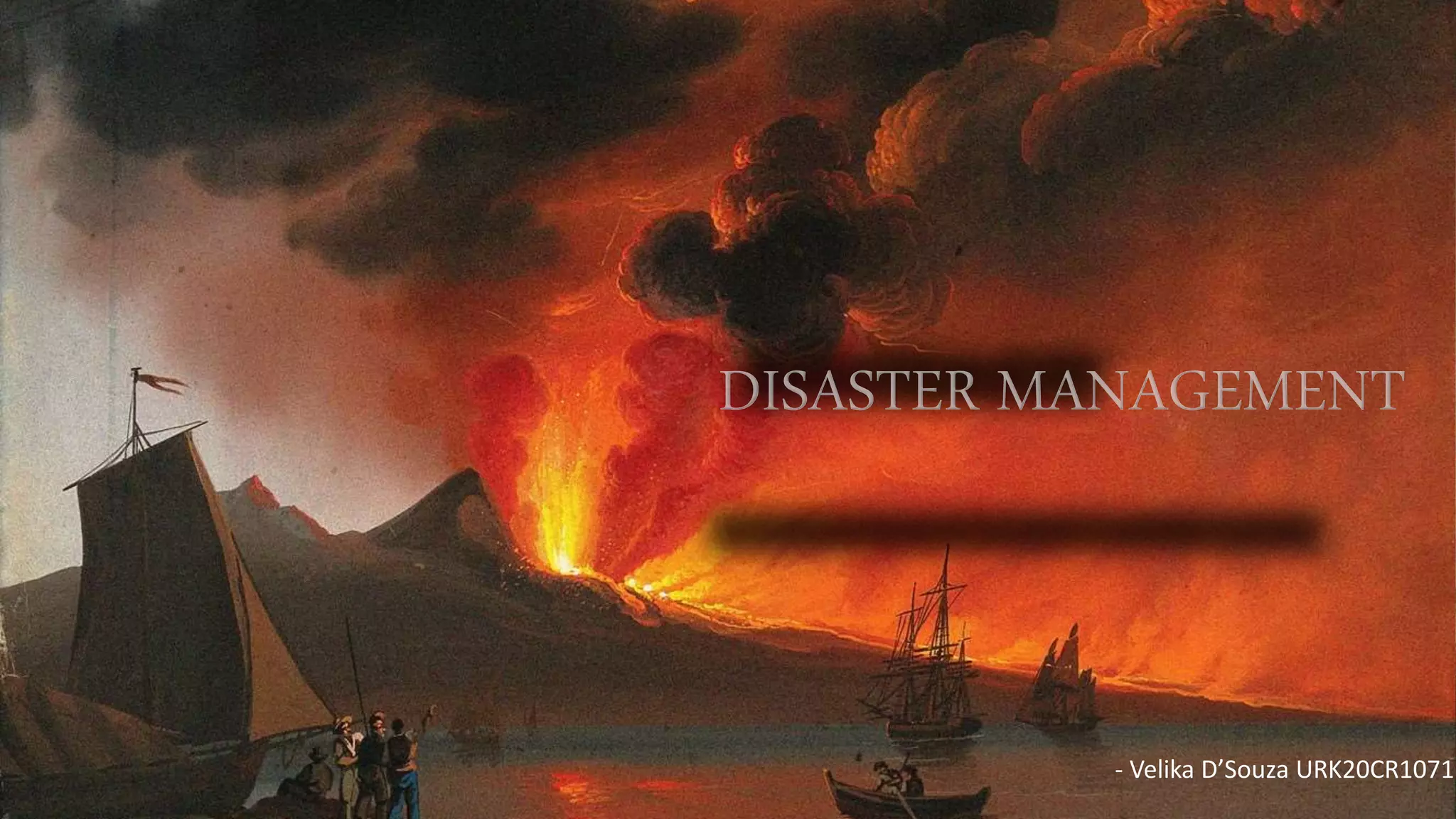 Introduction, Types and Phases of Disaster Management | PPTX