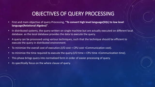 Phases of distributed query processing | PPTX