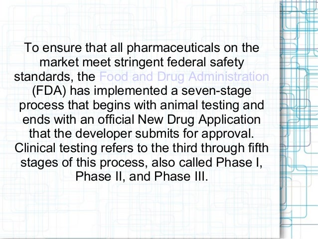 Phases of FDA Clinical Trial Procedures