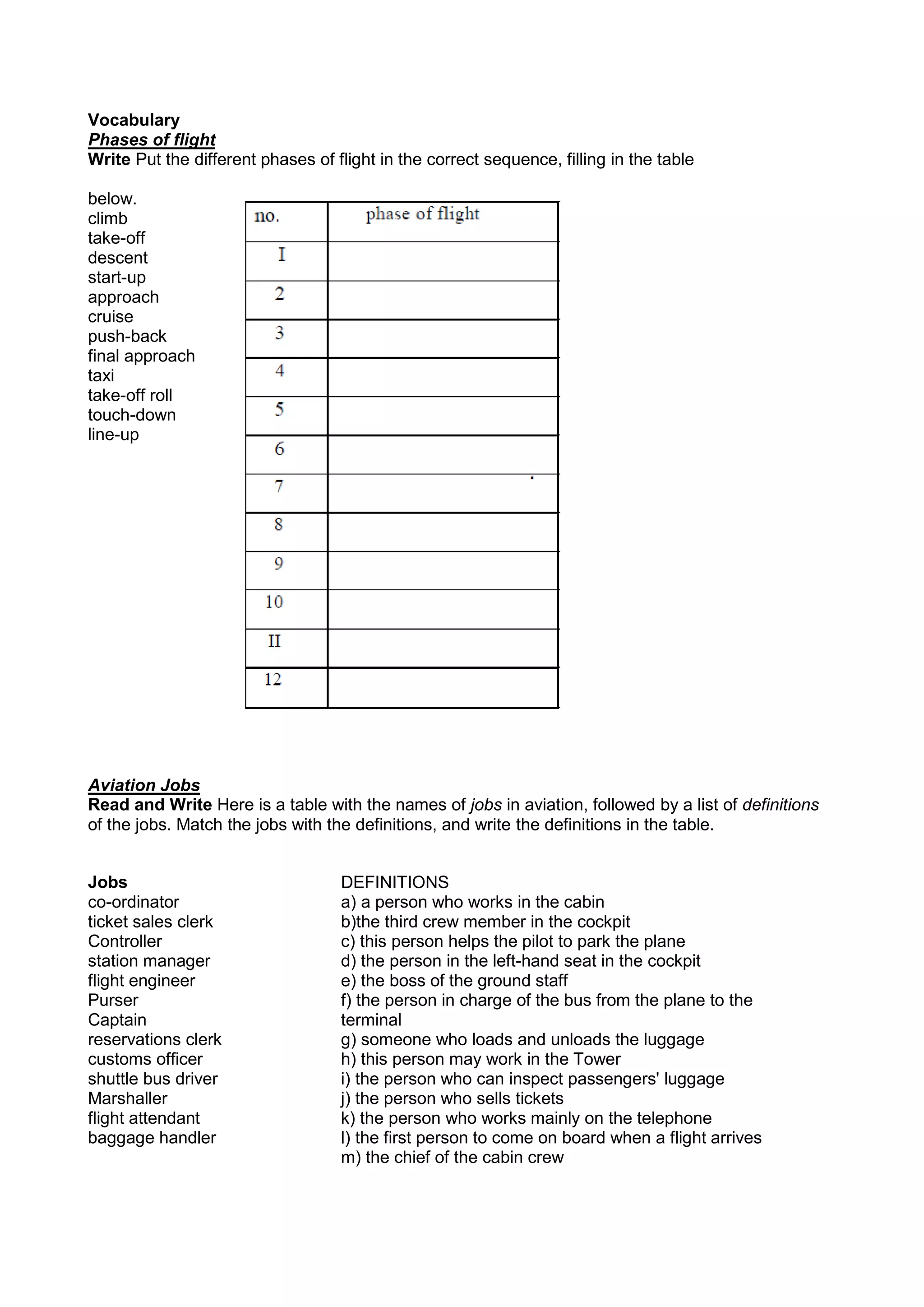 Phases of flight | DOCX