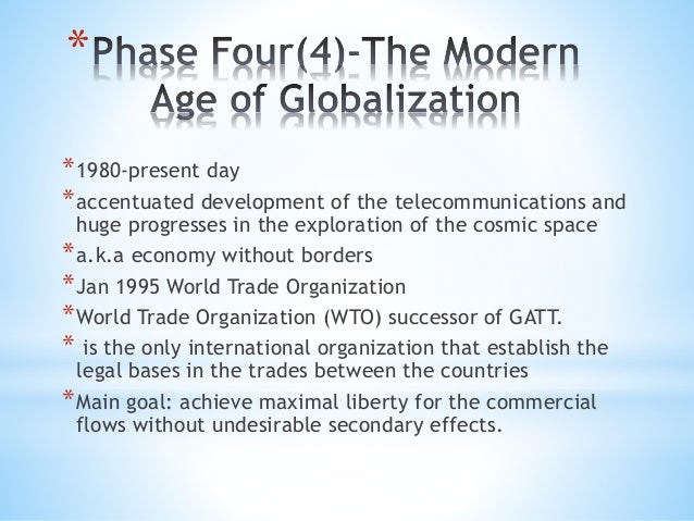 Phases of globalization(1)