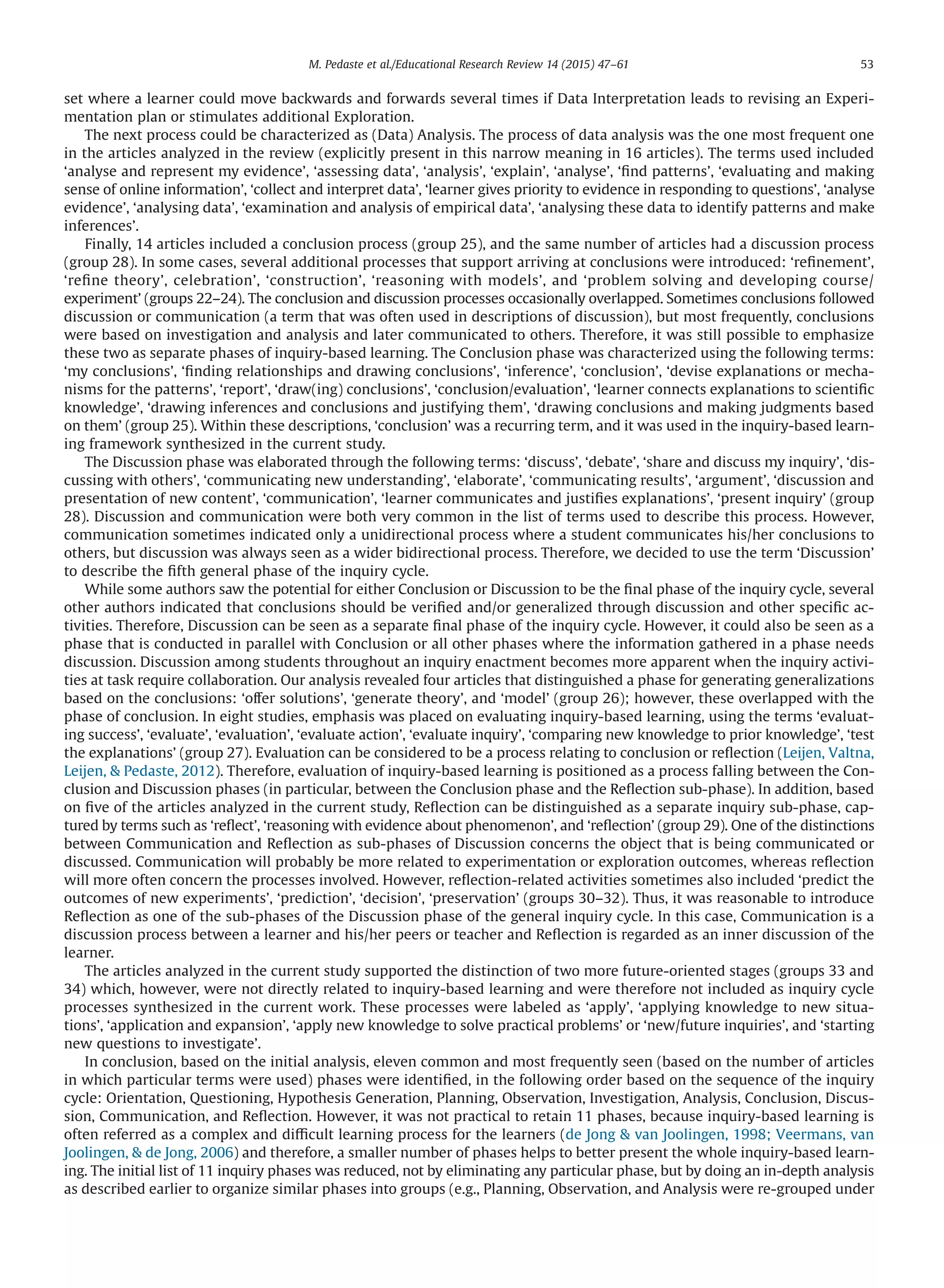 Phases of inquiry-based learning_ Definitions and the inquiry cycle.pdf | Education industry ...