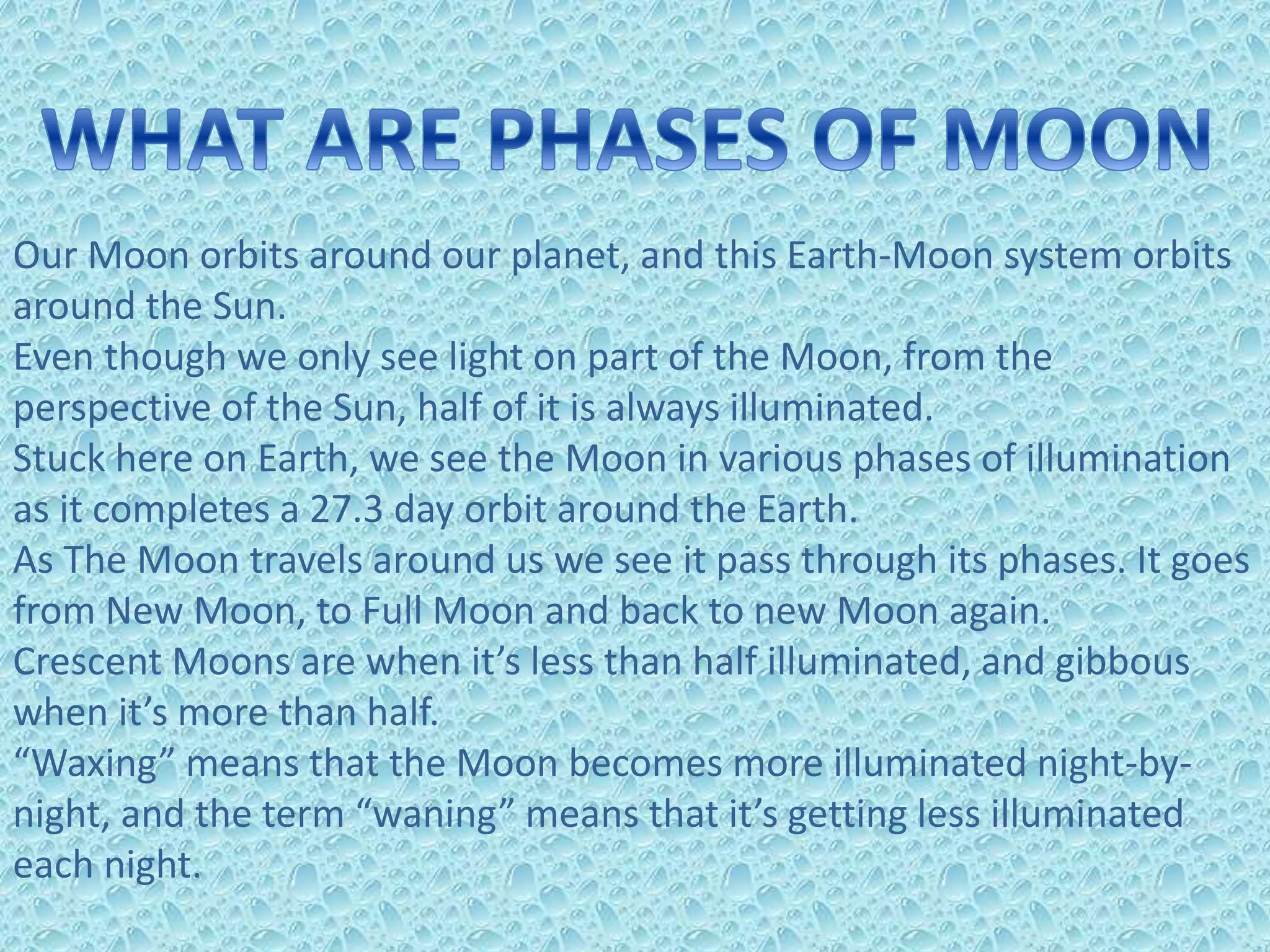 Phases of moon | PPTX