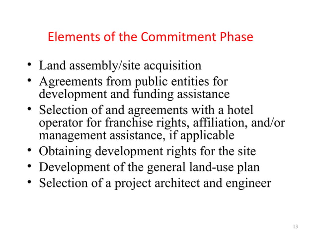 Phases of resort development process | PPT | Developmental Sites | Real ...