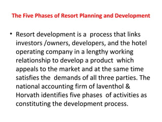 Phases of resort development process | PPT
