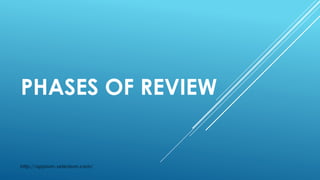 Phases of review | PPT