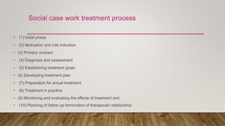 Phases of social case work | PPTX