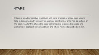 Phases of social case work | PPTX